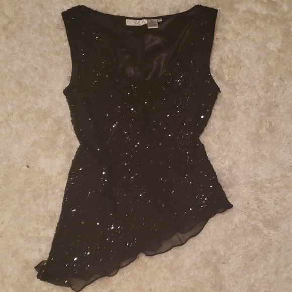 Scala | Tops | Stunning Evening Top Nwot | Poshmark